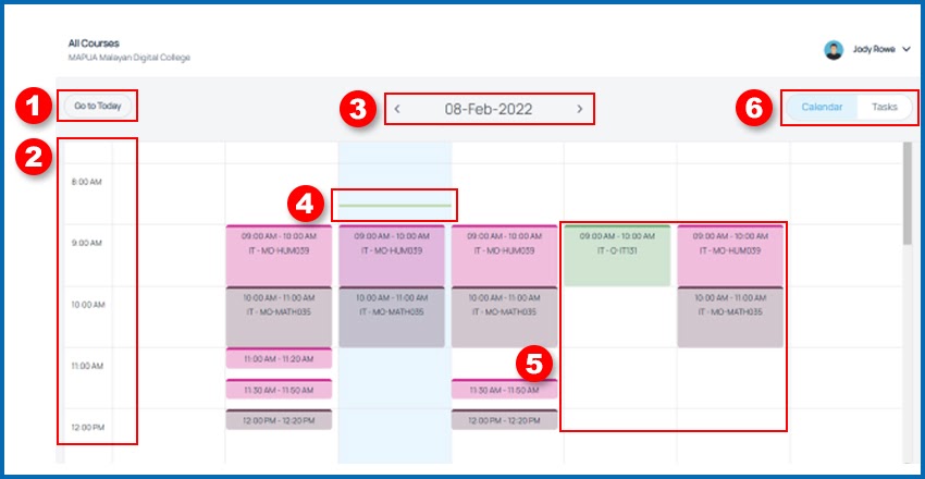 Exploring the My Schedules page – MMDC