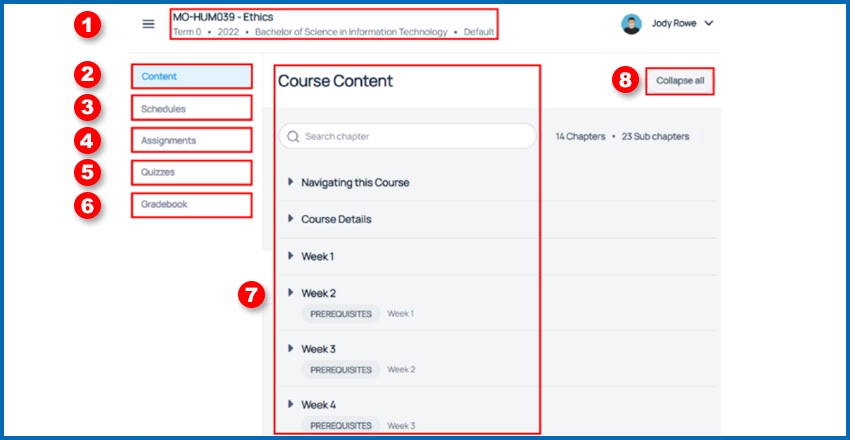 Exploring the Course Page – MMDC