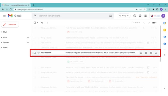 Join a Meeting via Email – MMDC