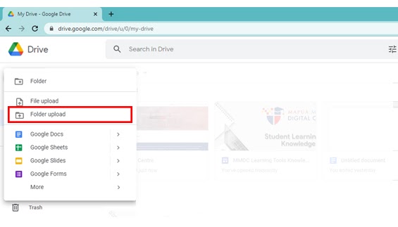 Uploading Folders – MMDC