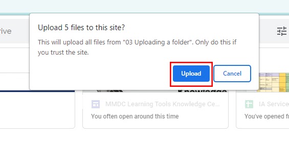 Uploading Folders – MMDC
