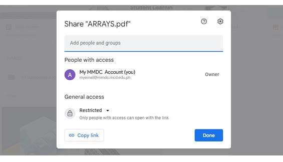 Sharing Files and Folders – MMDC