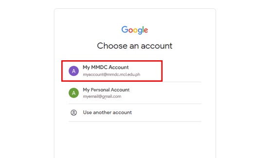 Google prompts "You need access" – MMDC