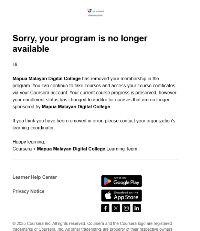 Getting Started with your Coursera Account – MMDC